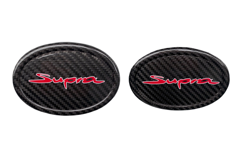 Rexpeed Dry Carbon Emblem Cover | 2020-2022 Toyota Supra (TS34) – Euro ...